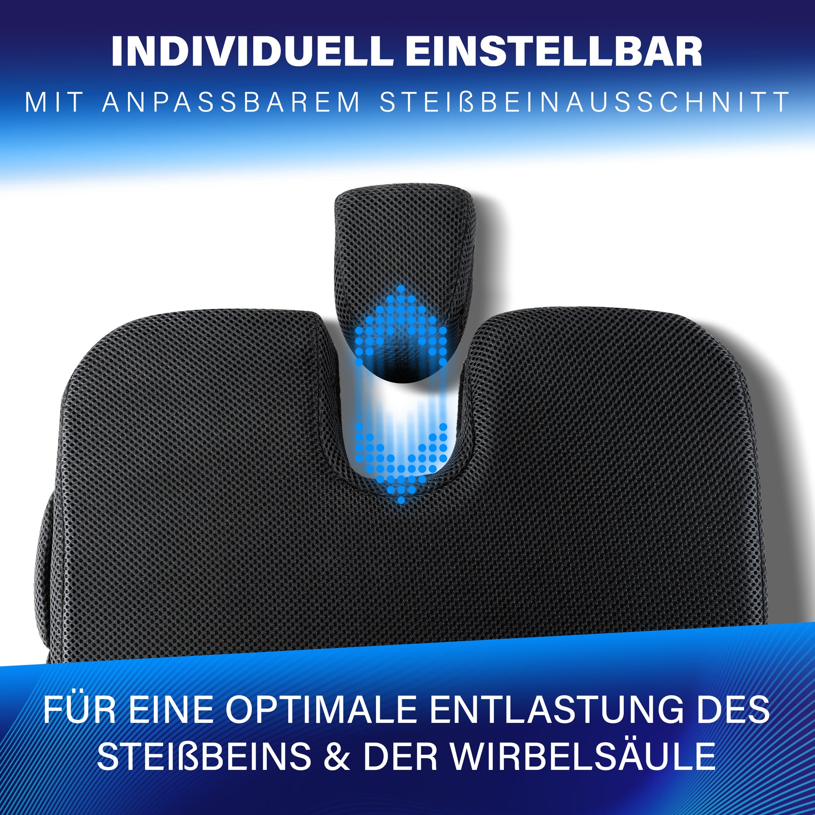 Healthfix® Auto Keilkissen zur Verbesserung der Sitzhaltung - Bequemes ergonomisches ...